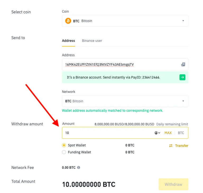 How to Send Bitcoin from Binance to Any Wallet Address (Step-by-Step ...